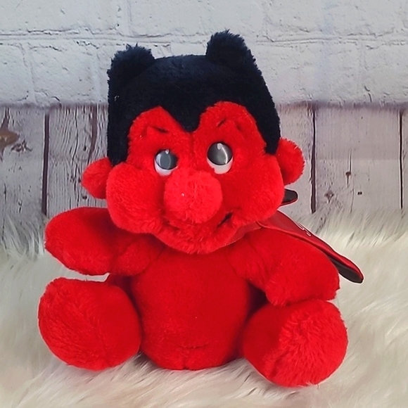 Vintage | Toys | Vintage 9s Devil Valentines Day Plush Stuffed Animal ...